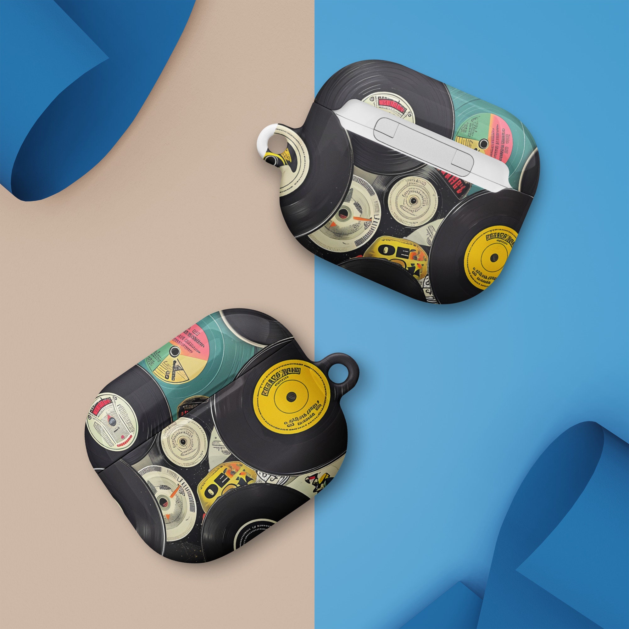 Airpods Pro Case in Record Pattern, Cute AirPod Case With Keychain - Etsy
