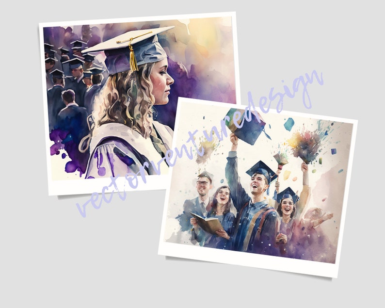 Graduation Celebration Clip Art - 10 JPG Files - Instant Download ...