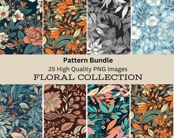 41 Gentle Leaf Digital Paper, Watercolor Scrapbook Papers, Seamless ...