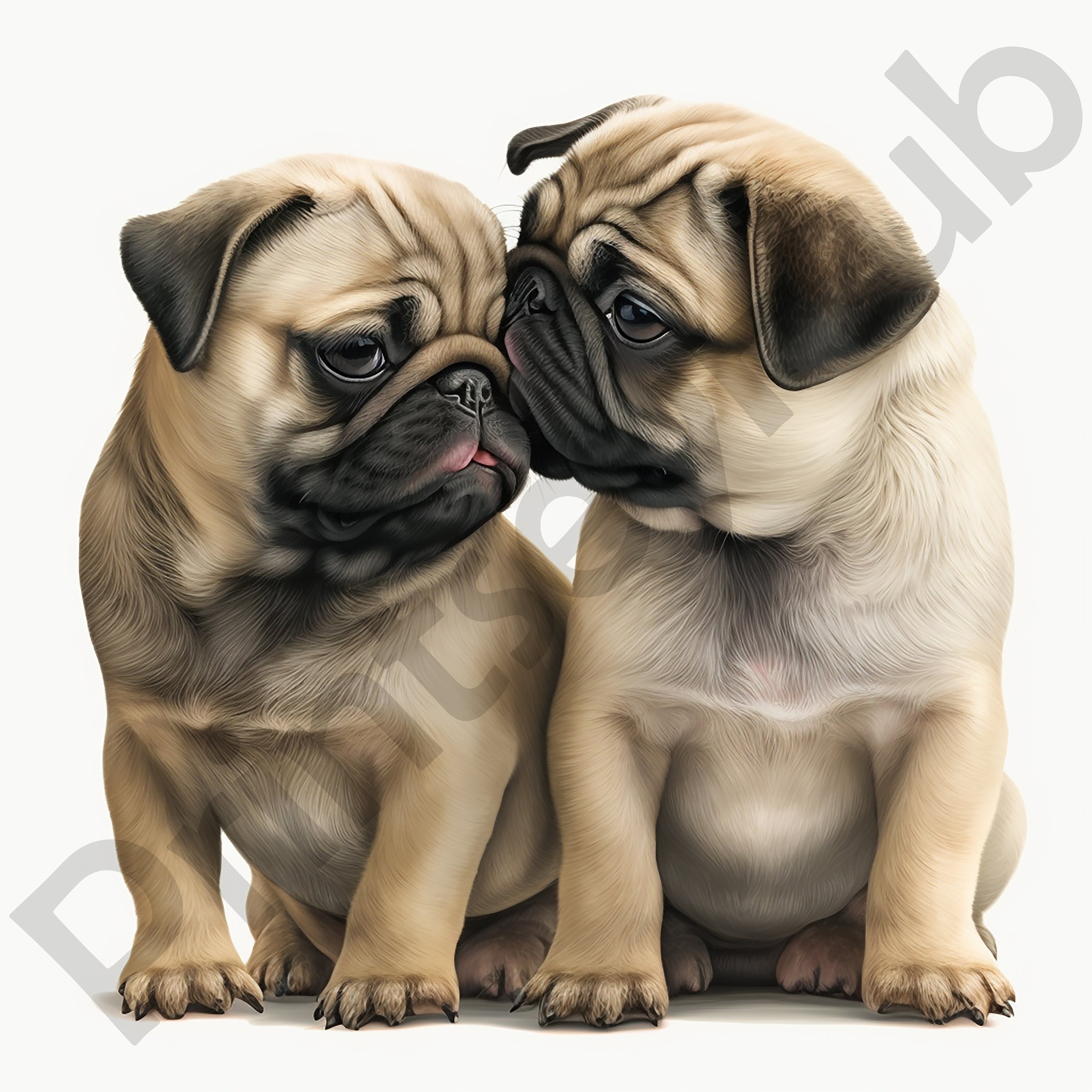 Best Pug Clipart Bundle Cute Adorable Pug Puppy Images High Quality ...