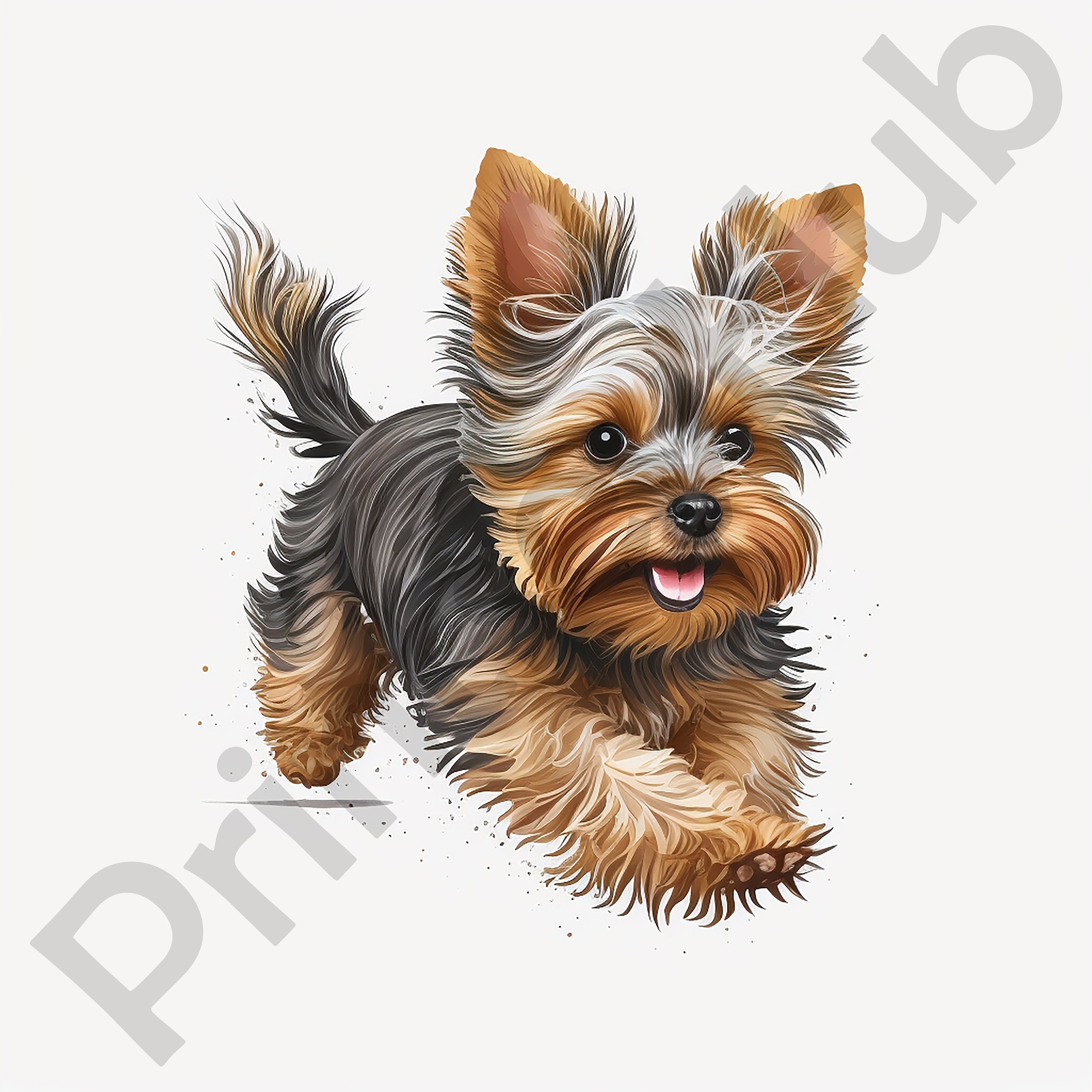 Yorkshire Terrier Clipart Bundle Cute Adorable Yorkie Puppy Images High Quality Printable Art No ...