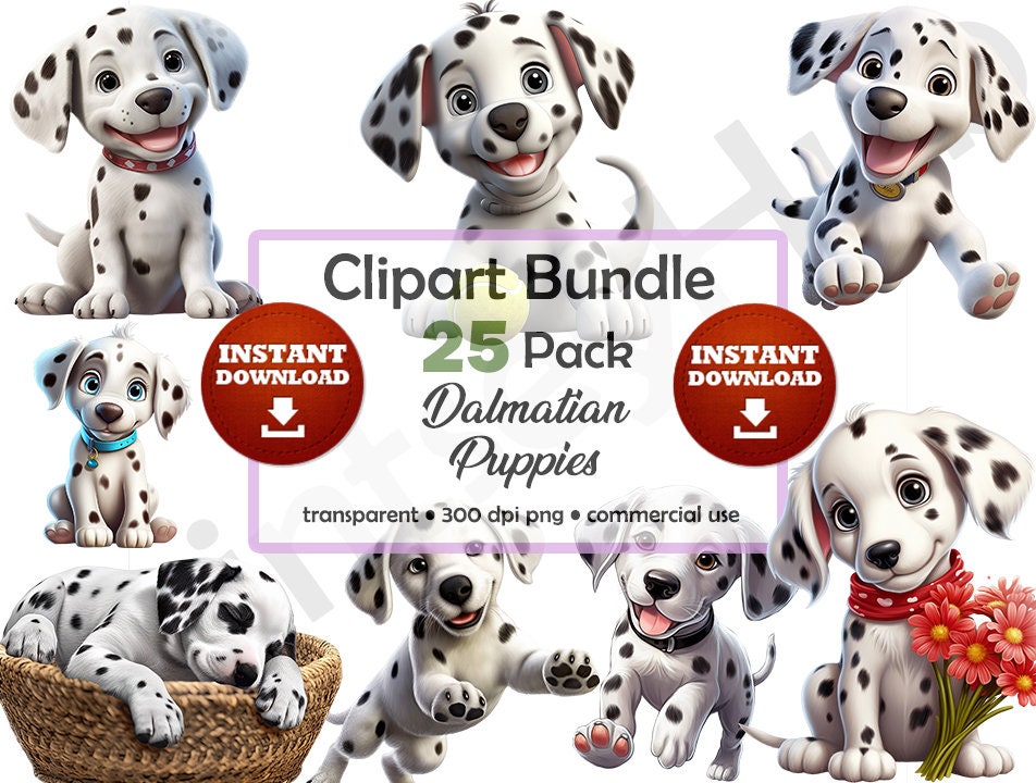 Dalmatian Puppy Clipart