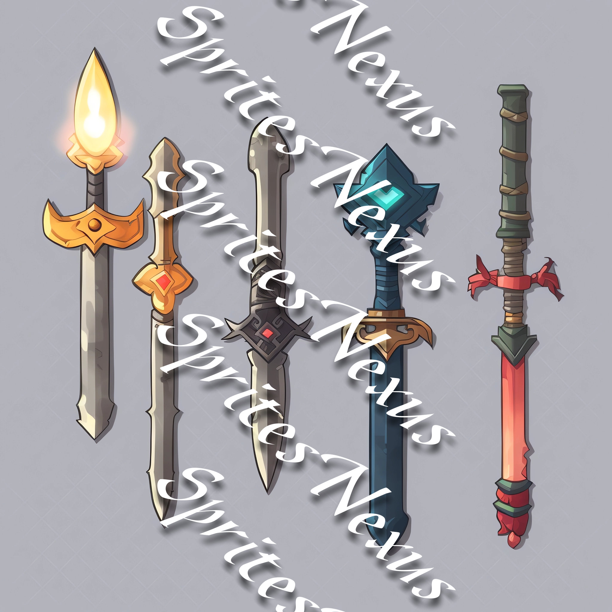 Swords Video Game Sprites/assets - Etsy