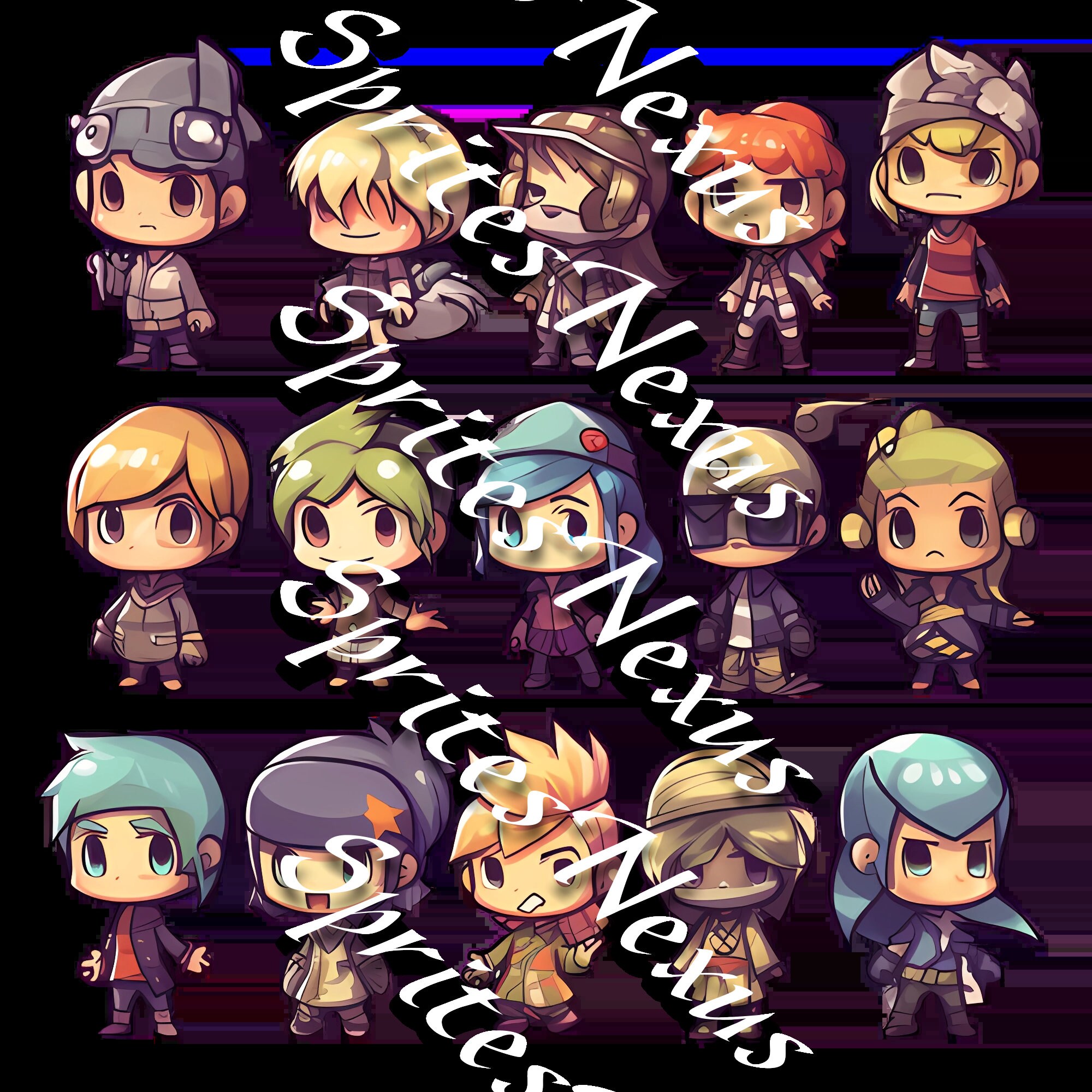 Characters Video Game Sprites/assets - Etsy