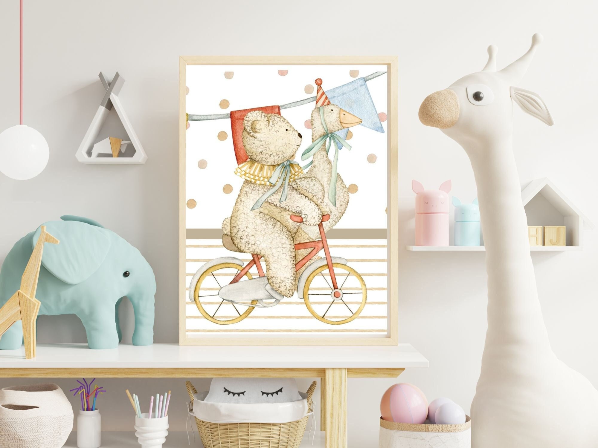 Printable New Baby Card, Nursery Card, Baby Gift, Baby Shower Card, Boy ...