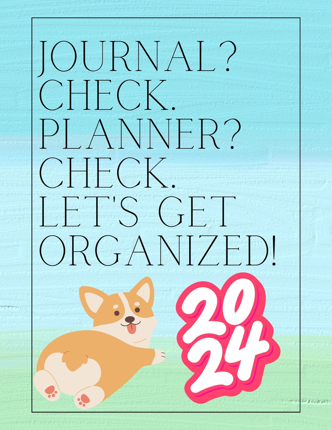 Cutest 2024 Daily Planner Weekly Planner Monthly Planner - Etsy