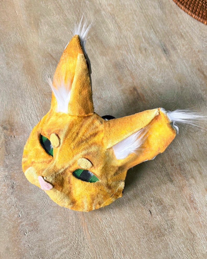 Ginger Cat Animal Cosplay Mask Handmade MQ - Etsy