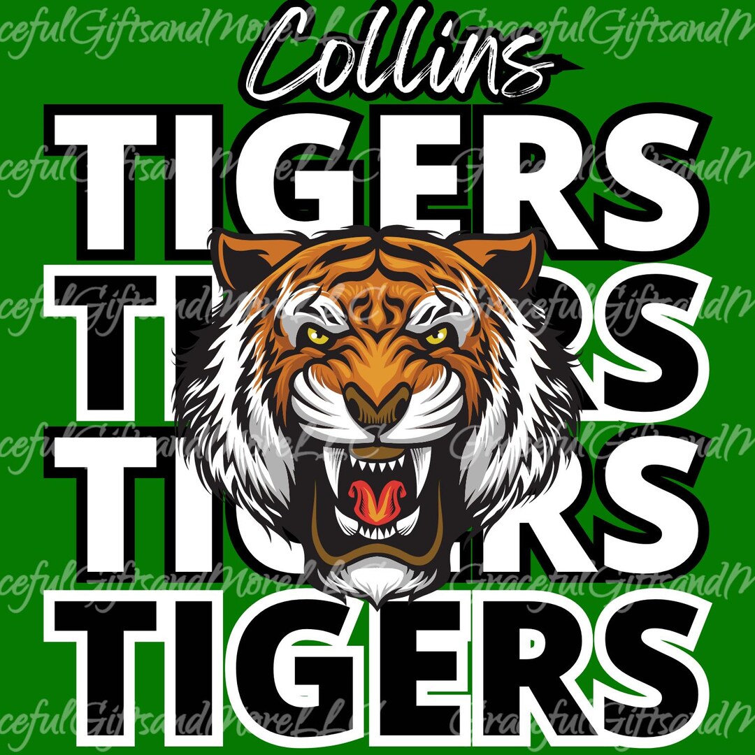 Collins Tigers 01 PNG Digital Download File Digital Art Design MS ...