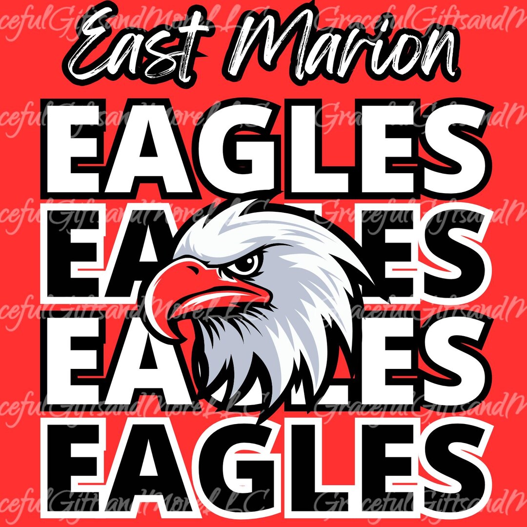 East Marion Eagles 04 PNG Digital Download File Digital Art Design MS ...