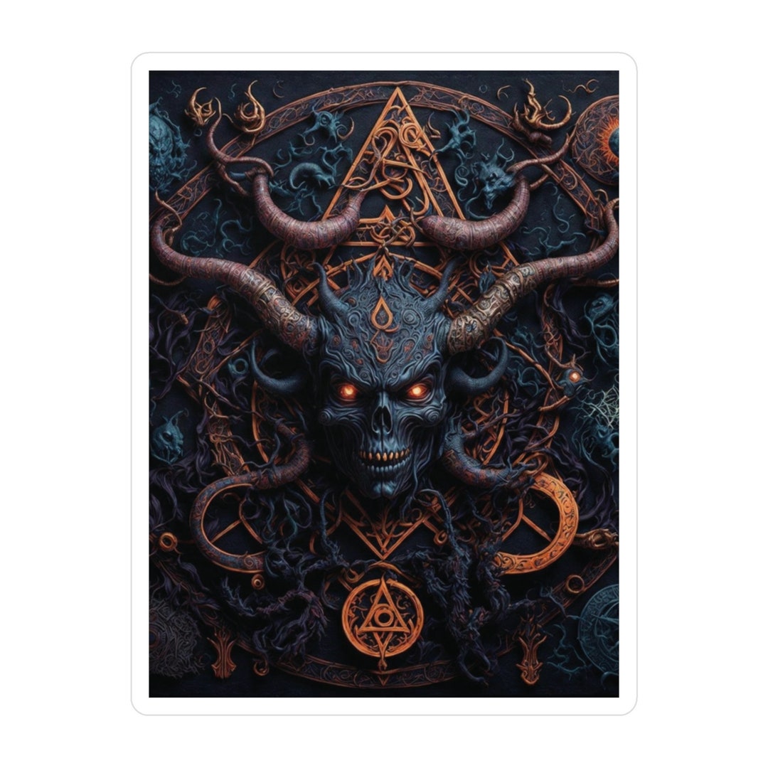 Occult Skull Mystique Vinyl Decal - Etsy