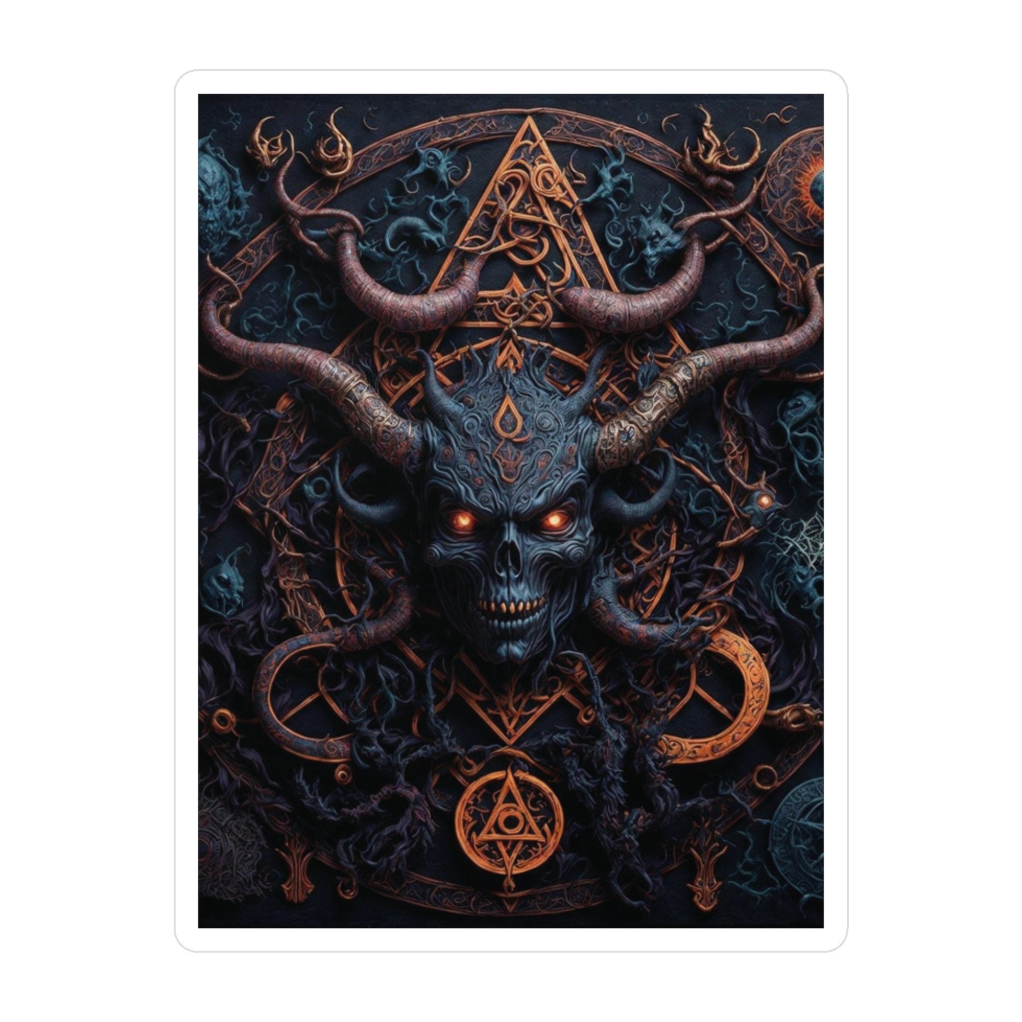 Occult Skull Mystique Vinyl Decal - Etsy