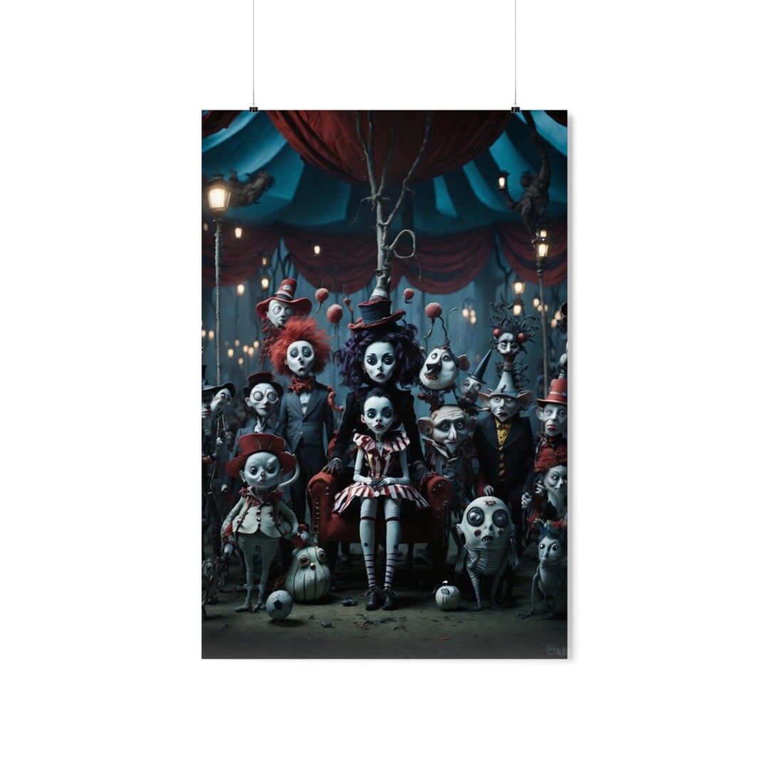 Macabre Circus Poster - Etsy