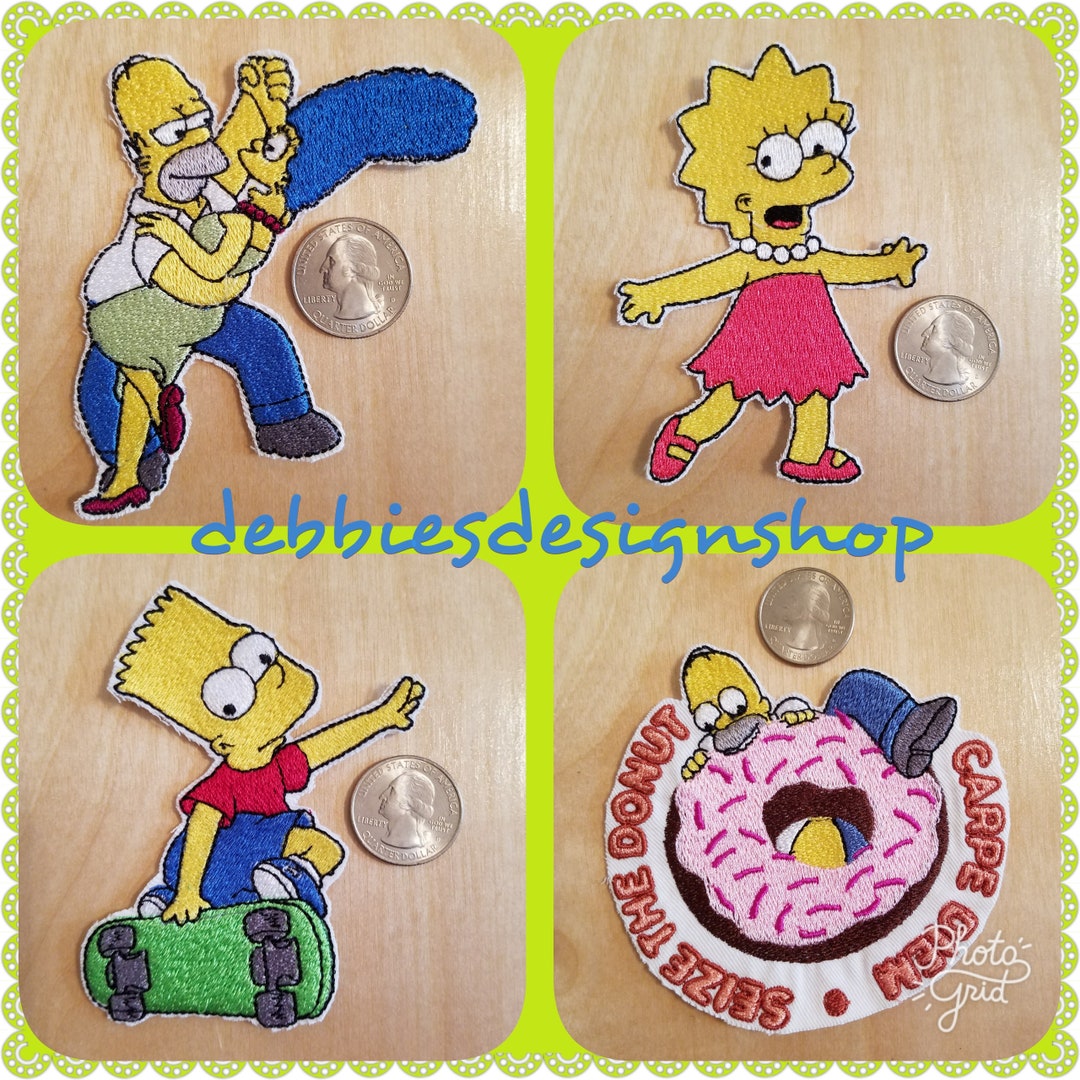 Simpsons Iron on Patches - Etsy