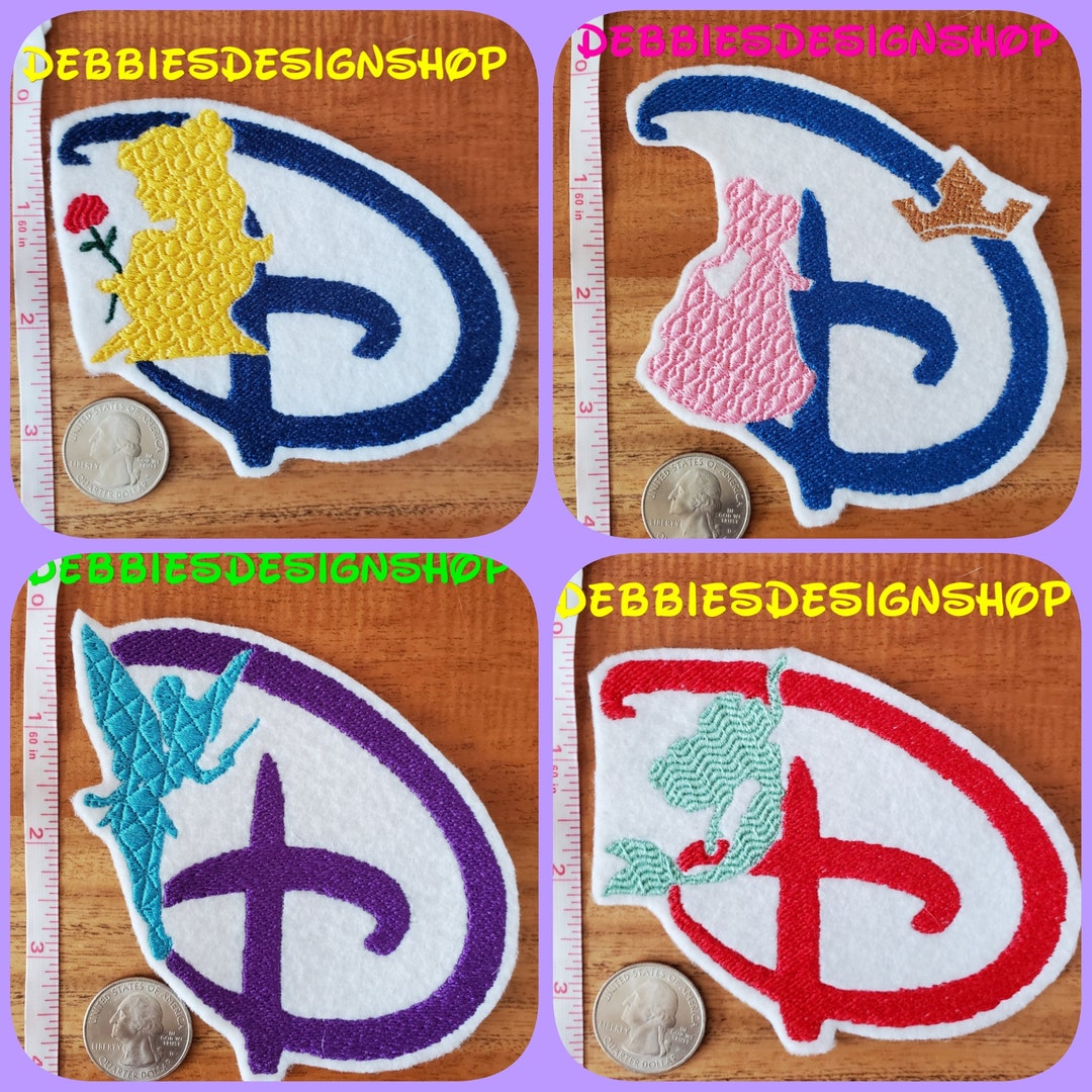 Disney D Princess Iron on Patches-belle Cinderella Tinkerbell Ariel - Etsy