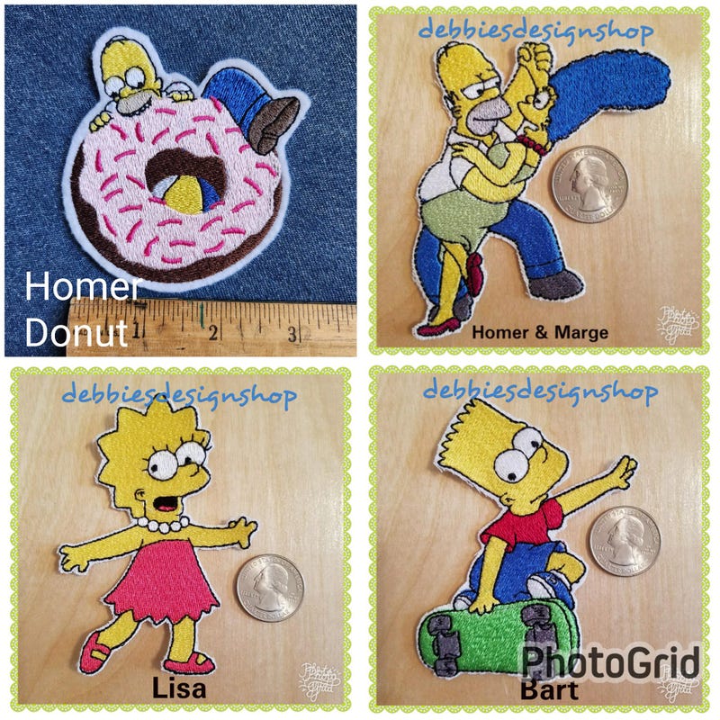 Simpsons Patch - Etsy