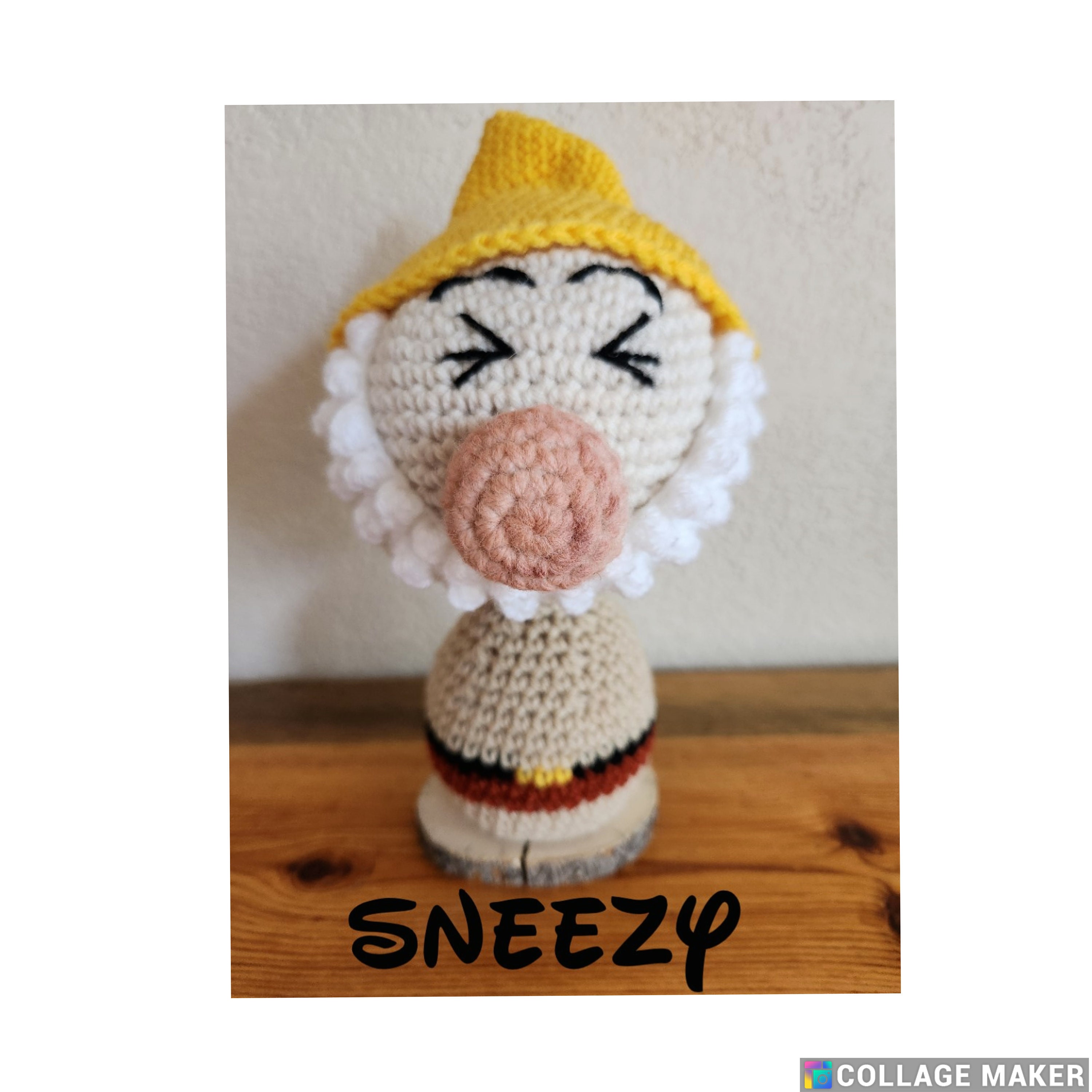 Crochet Disney Seven Dwarfs Stuffed Dolls Happy, Grumpy, Sleepy, Sneezy, Doc, Bashful, Dopey ...