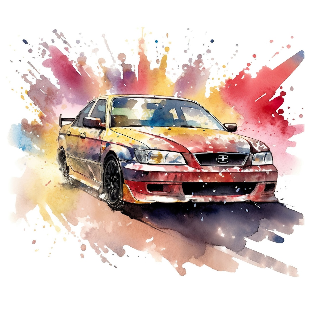 Toyota Chaser Tourer V Watercolour Art Digital Download PNG File - Etsy
