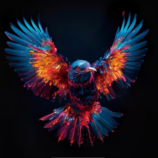 Abstract Bird Art - Etsy