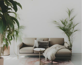 Modern Virtual Living Room Background With City View - Etsy