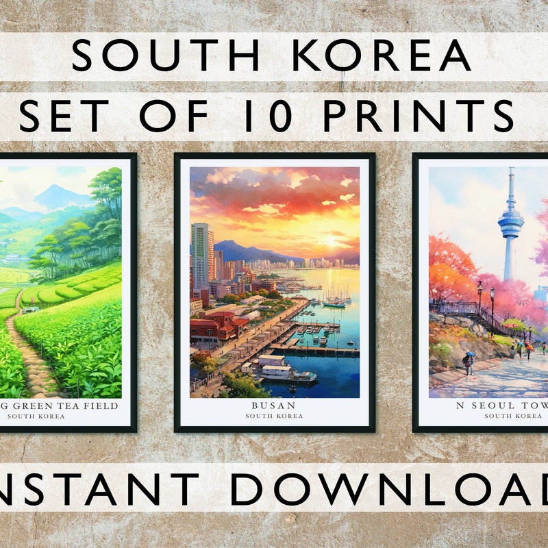 Posters South Korea - Etsy