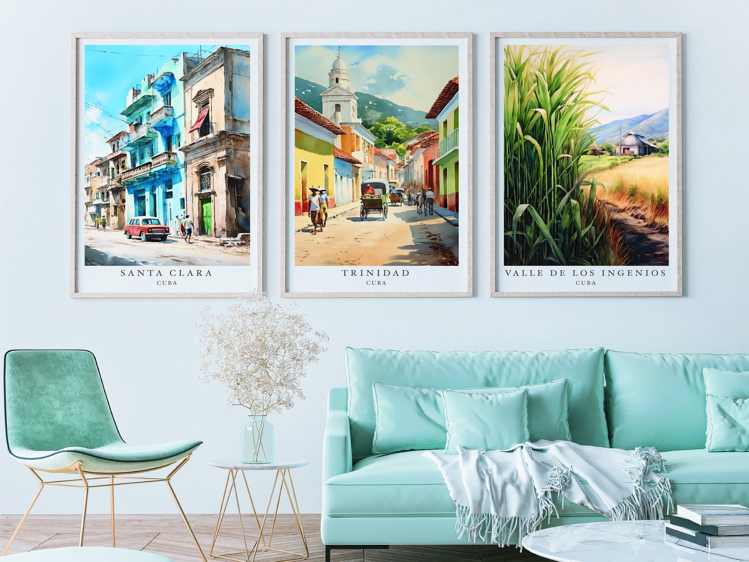 Cuba Art Set of 10 Digital Prints Nature Illustration Home - Etsy