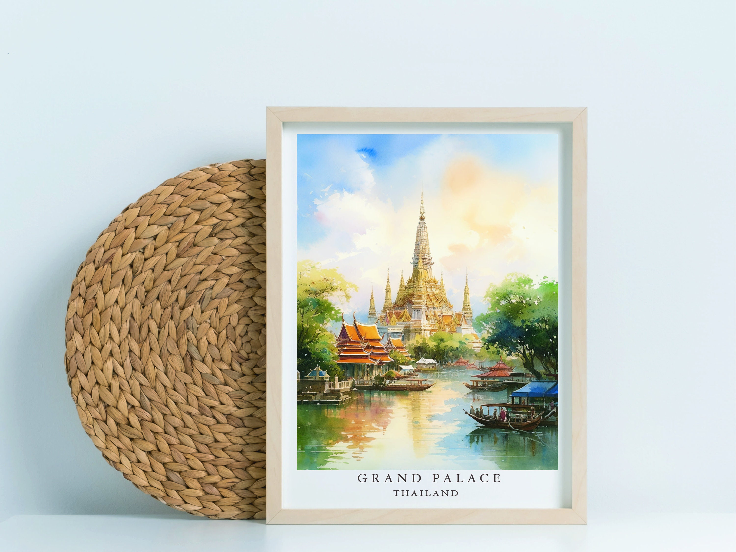 Thailand Art, Set of 10 Digital Prints, Nature Illustration, Home Decor ...