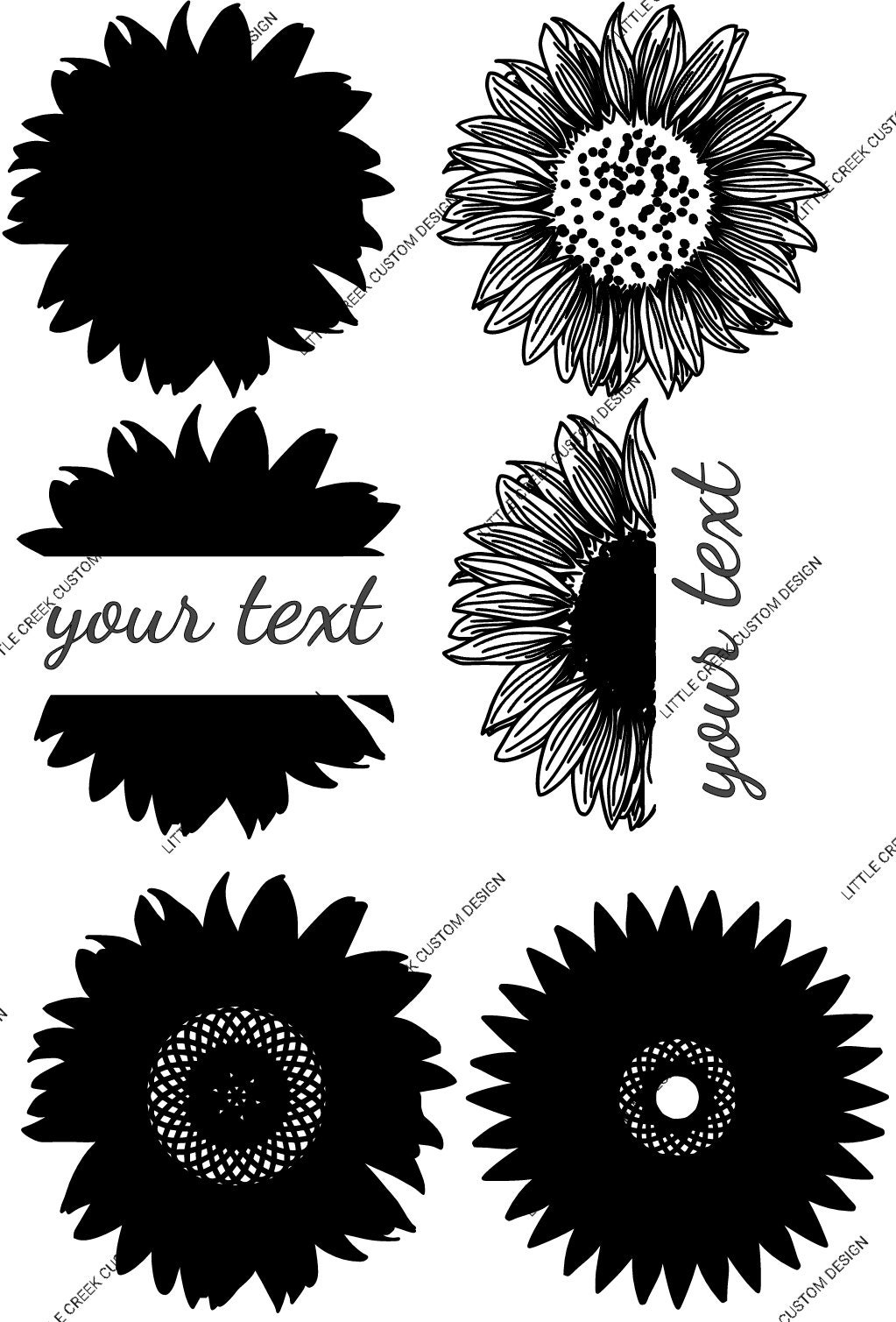 Sunflower Svg Png Flower Svg Png Floral Svg Png Summer Svg Png Farm
