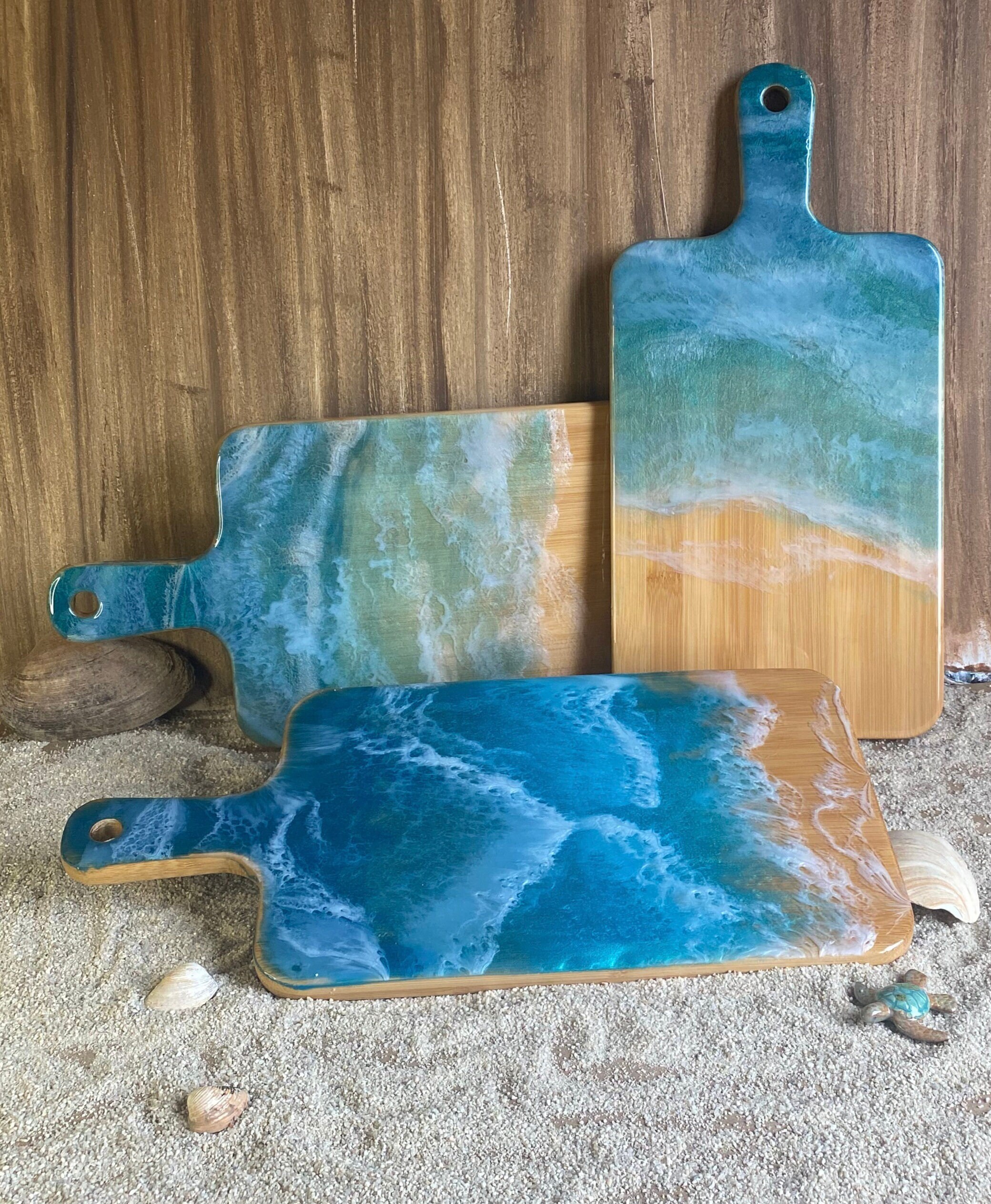 Ocean Charcuterie Board, Charcuterie Board, Resin Board, Ocean Board ...
