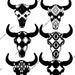 Bison Skull With Pattern SVG PNG, Bison Skull Svg Png, Aztec Pattern ...