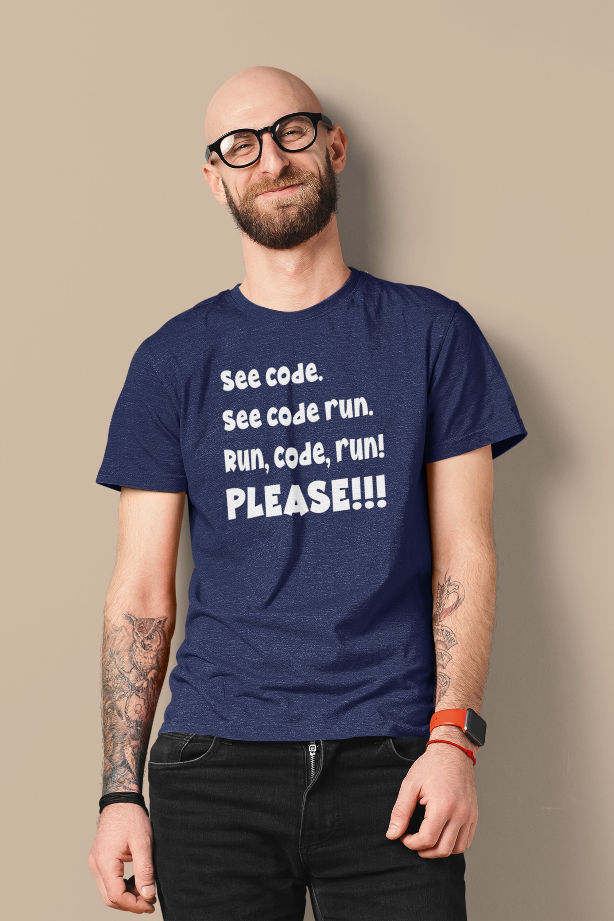 See Code See Code Run Run Code Run Please Funny Shirt For Coders 6026