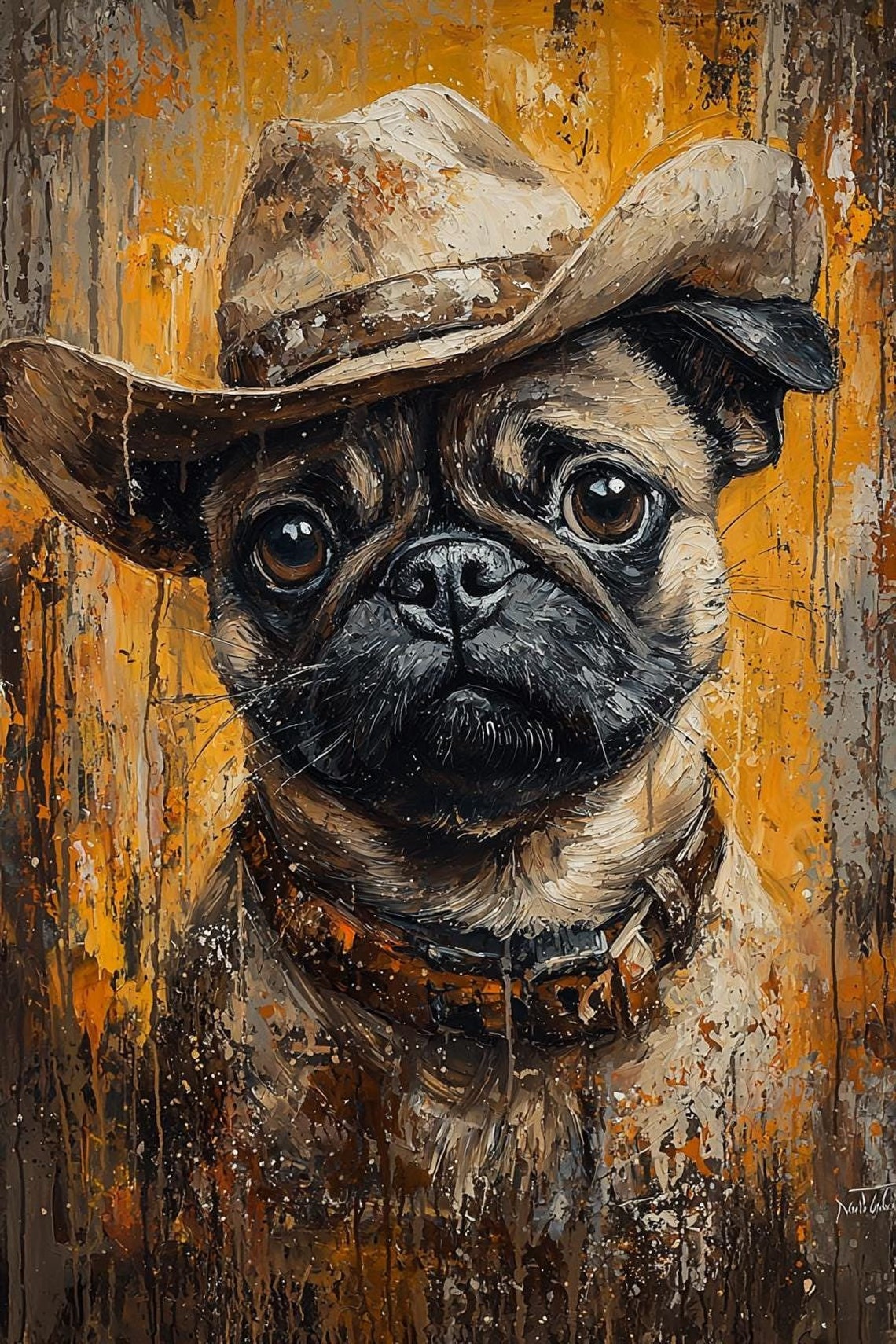 The Pug Sheriff: Wrangler of Whiskers - Etsy