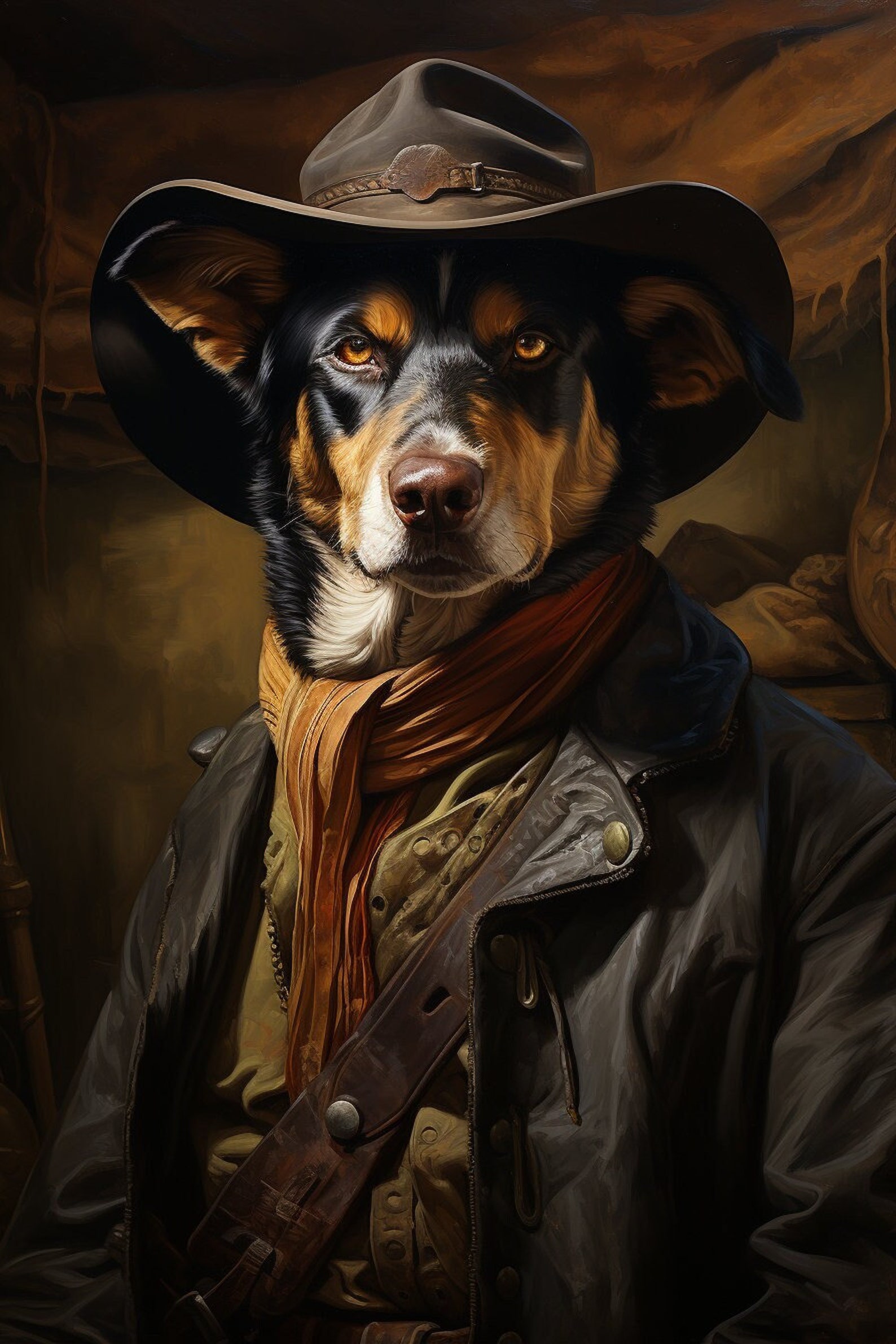 Desert Drifter: the Canine Cowboy - Etsy