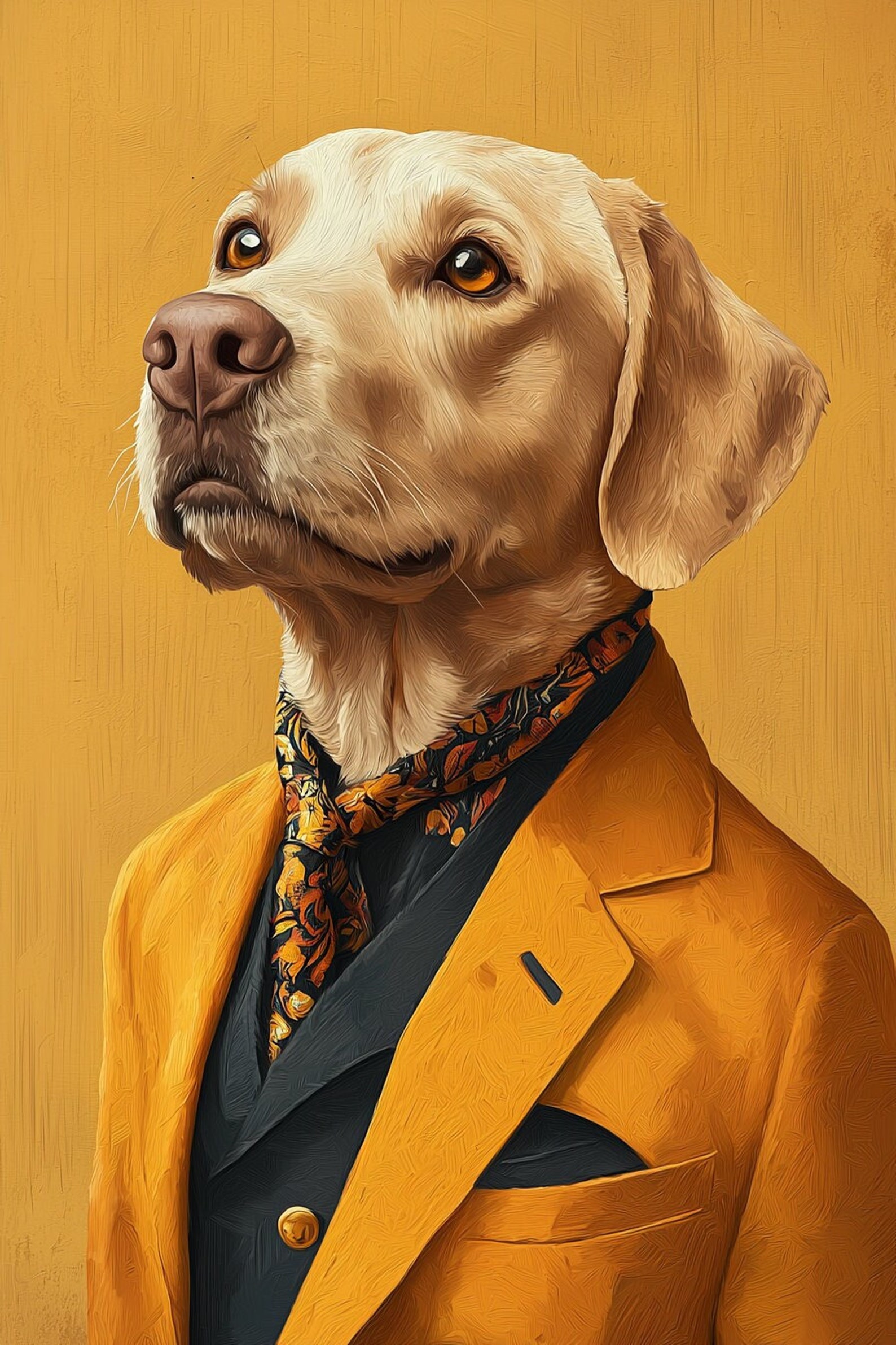 The Dapper Lab: A Portrait of Elegance - Etsy