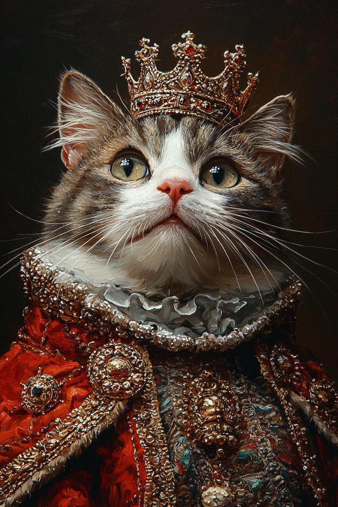 The Regal Cat – A Royal Renaissance Portrait - Etsy