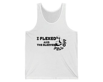 I Flexed and the Sleeves Fell off Men's Sleeveless Dri-fit Tee. Workout ...