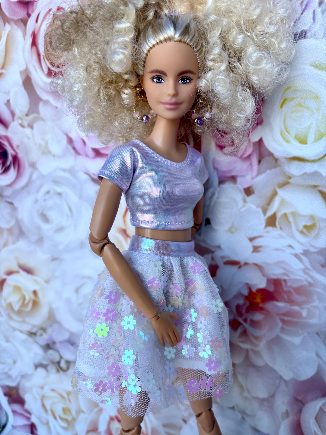 Doll Top, Doll Skirt Set, 11.5 Inch Doll Fashion Clothes, 1/6 Scale ...