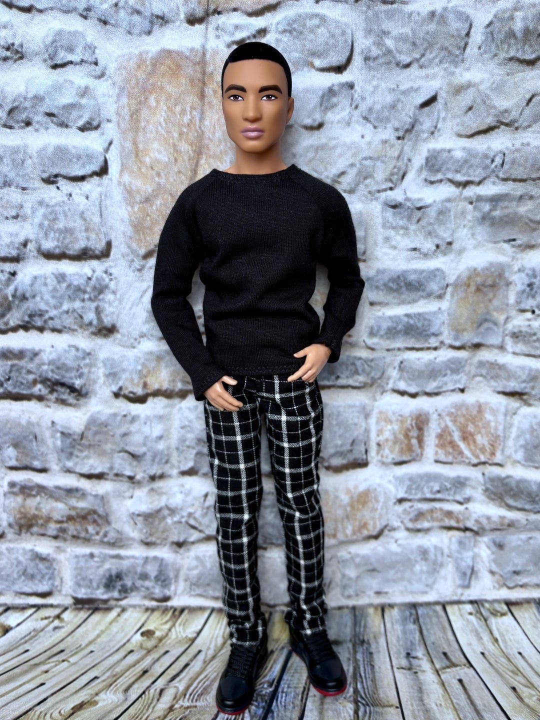 Doll Pants, 12 Inch Doll Pants, 1/6 Scale Fashion Clothes, Male Doll ...