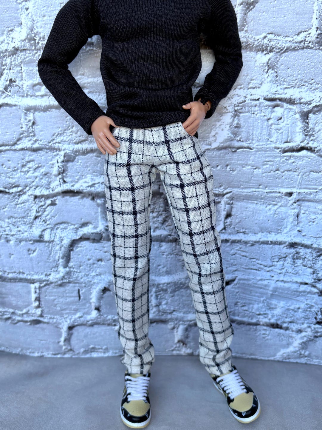 Doll Pants, 12 Inch Doll Pants, 1/6 Scale Fashion Clothes, Male Doll ...