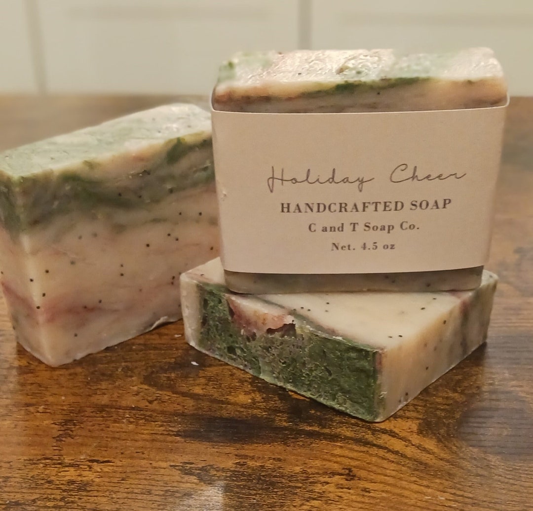 Holiday Cheer Bar Soap Aromatic and Moisturizing Perfect for - Etsy