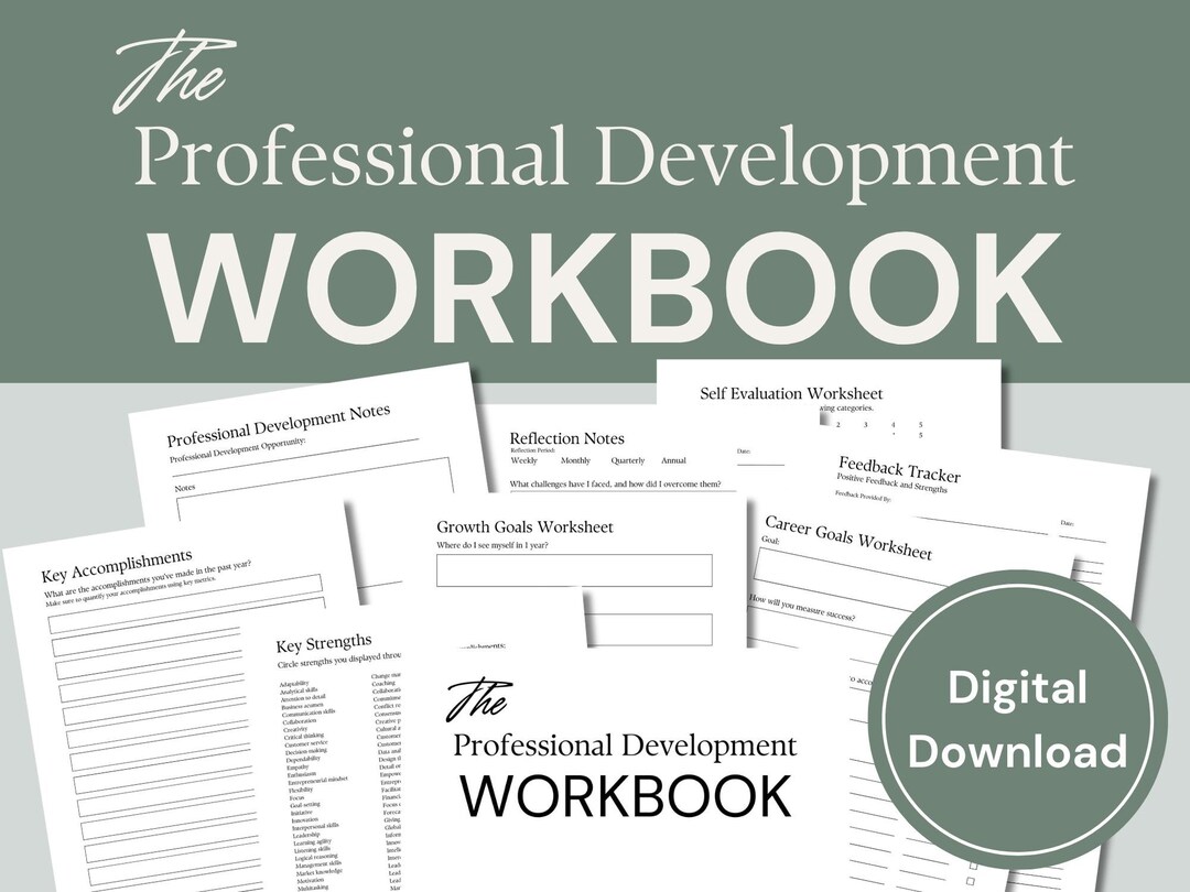Professional Development Planner for Career Growth, Progress Goals ...