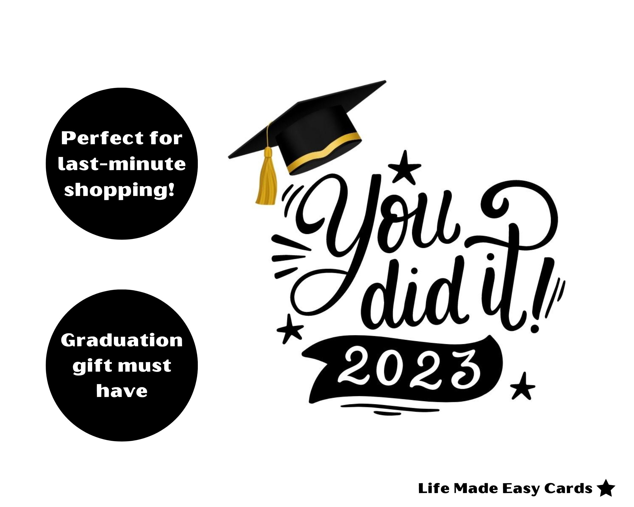 Printable Card, High School Graduation Card, Graduation Gifts ...