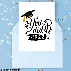 Printable Card, High School Graduation Card, Graduation Gifts ...