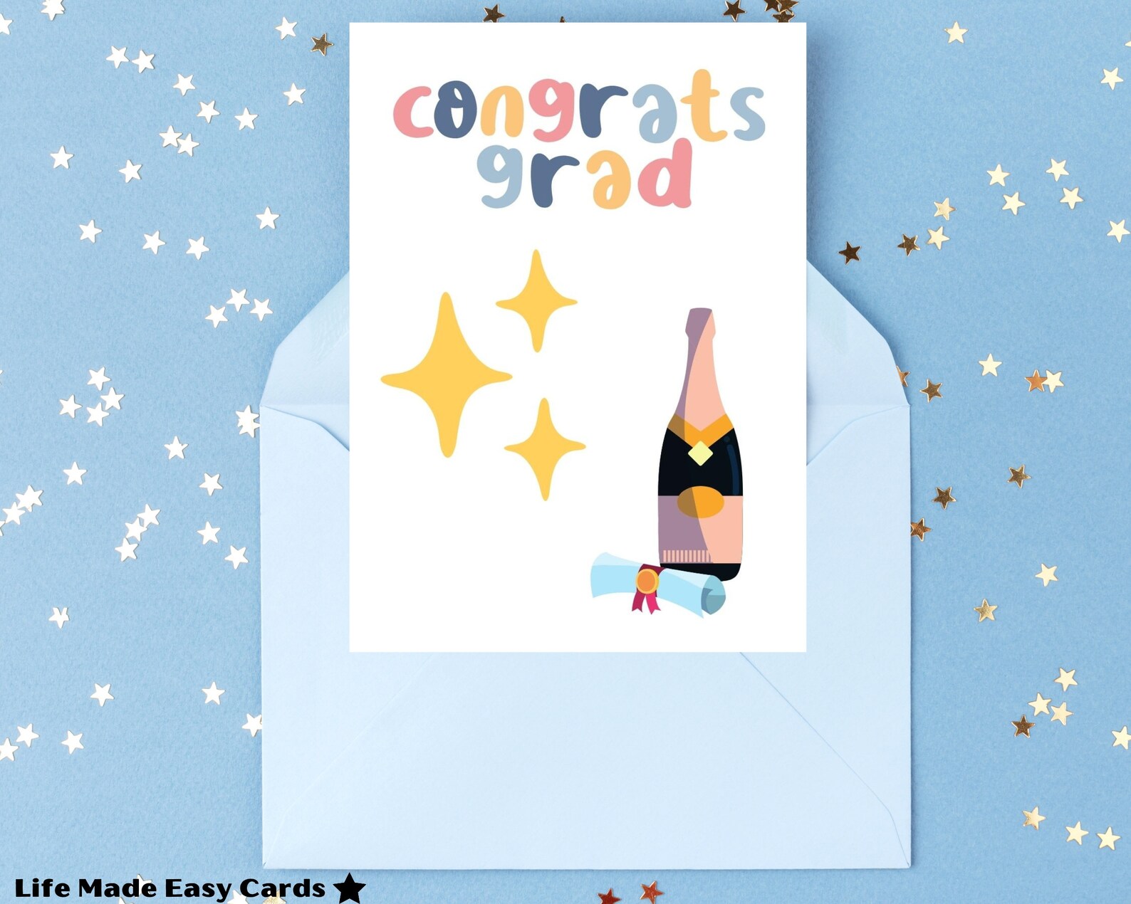 Printable Graduation Card, Congrats Grad, Congratulations Graduate ...