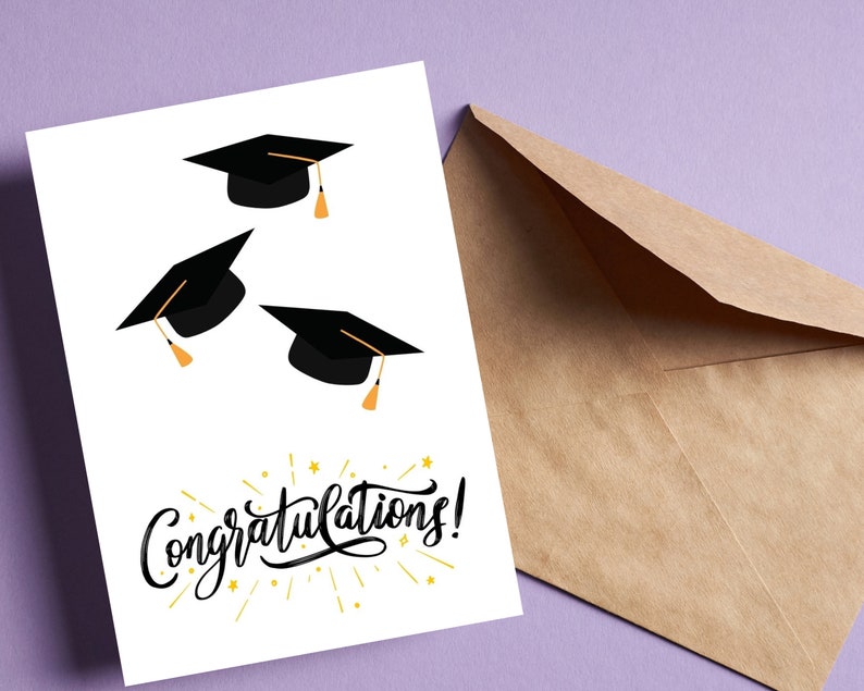 Printable Graduation Card, Congratulations Card, Congrats Grad Card ...