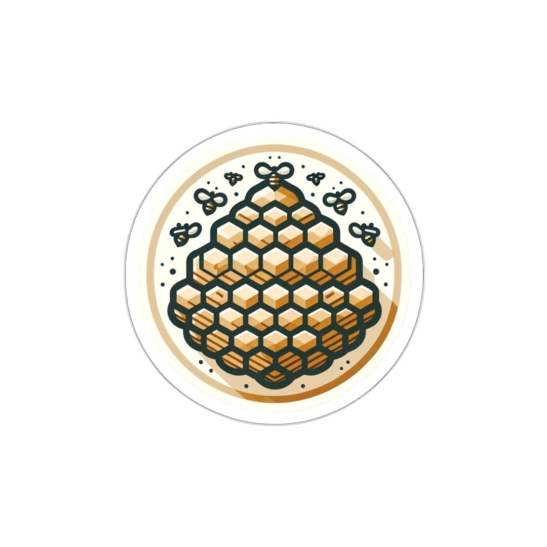 Honeycomb Sticker, Durable Vinyl Sticker, Cute Sticker, Nature Lover ...