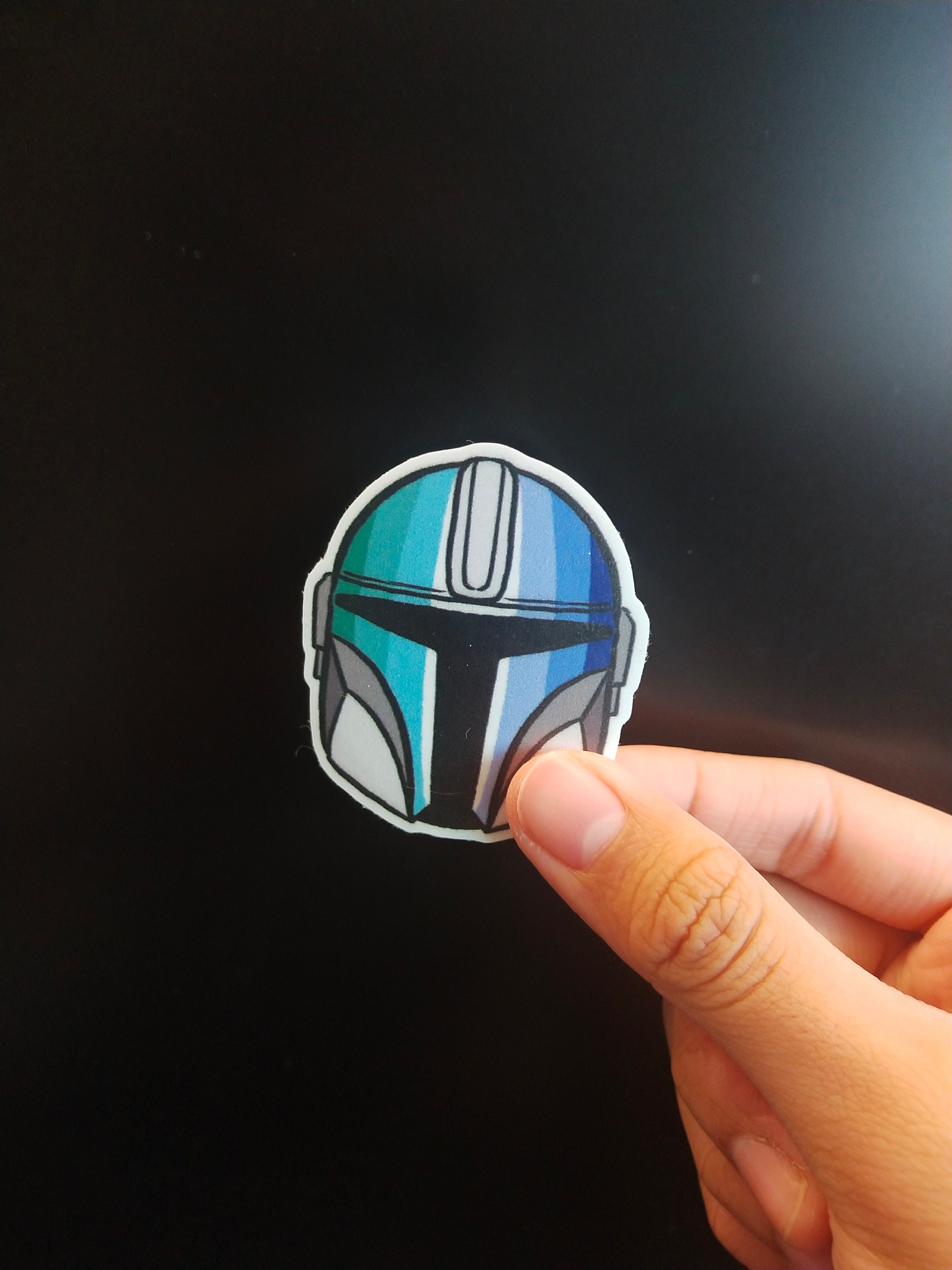 Pride Mandalorian Helmet Sticker - Etsy