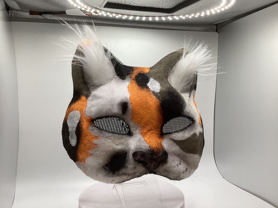 Calico Cat Therian/quadrobics Mask - Etsy