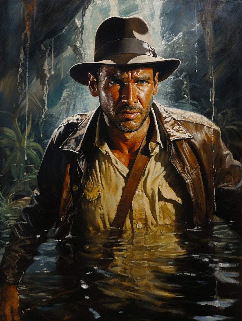 Custom Indiana Jones Style Portrait, Digital Made From Photo, Gift - Etsy