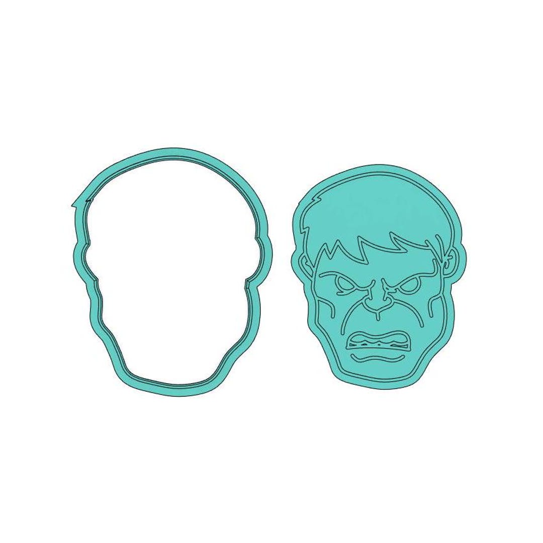 Hulk Face Cookie Cutter and Stamp - Etsy
