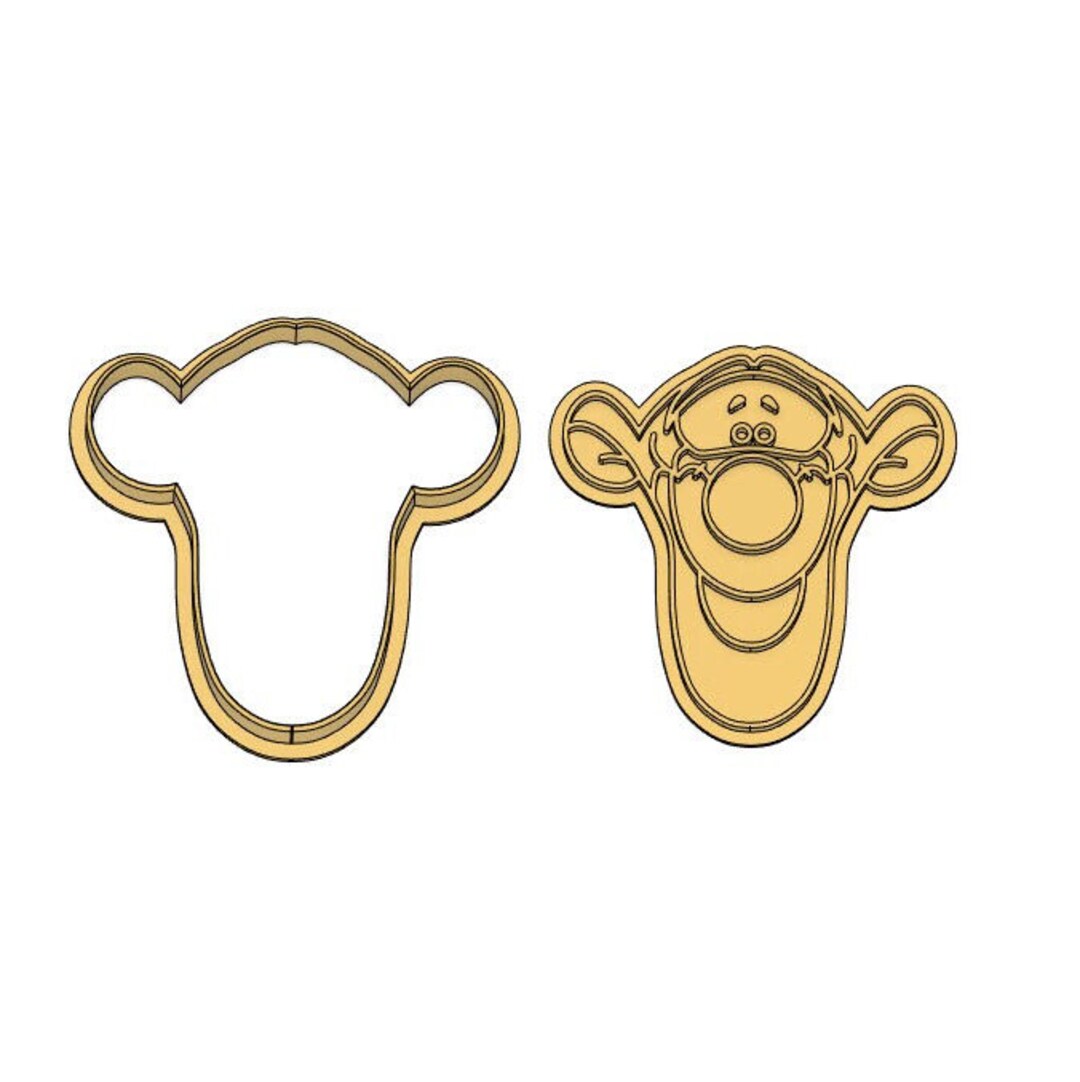 Tigger Cookie Cutter and Debosser Stamp - Etsy Australia